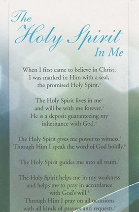 Proclamation - The Holy Spirit in Me | Proclamation Card | Derek Prince ...